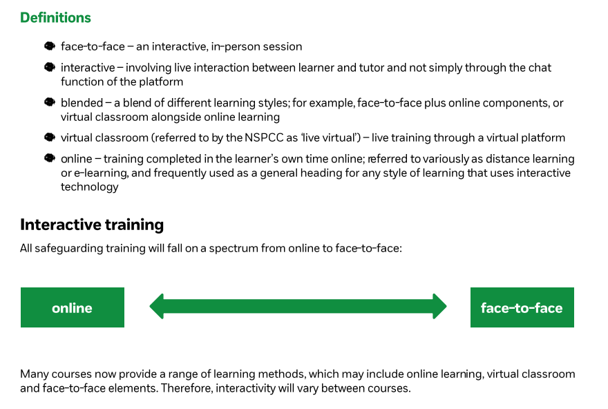 Important Updates to Safeguarding Training Requirements