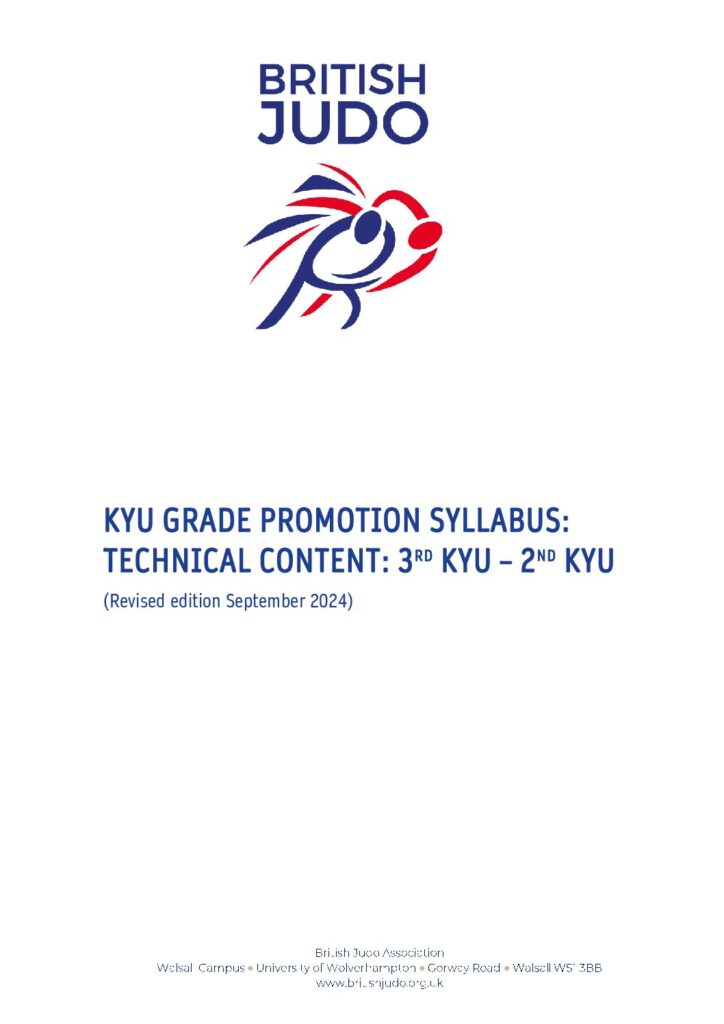 Kyu Grade Scheme - British Judo Association